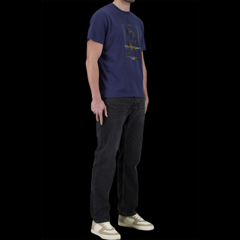 Steve McQueen T-shirt 24h Le Mans Navy Blue SQ251TSM07-100 - men