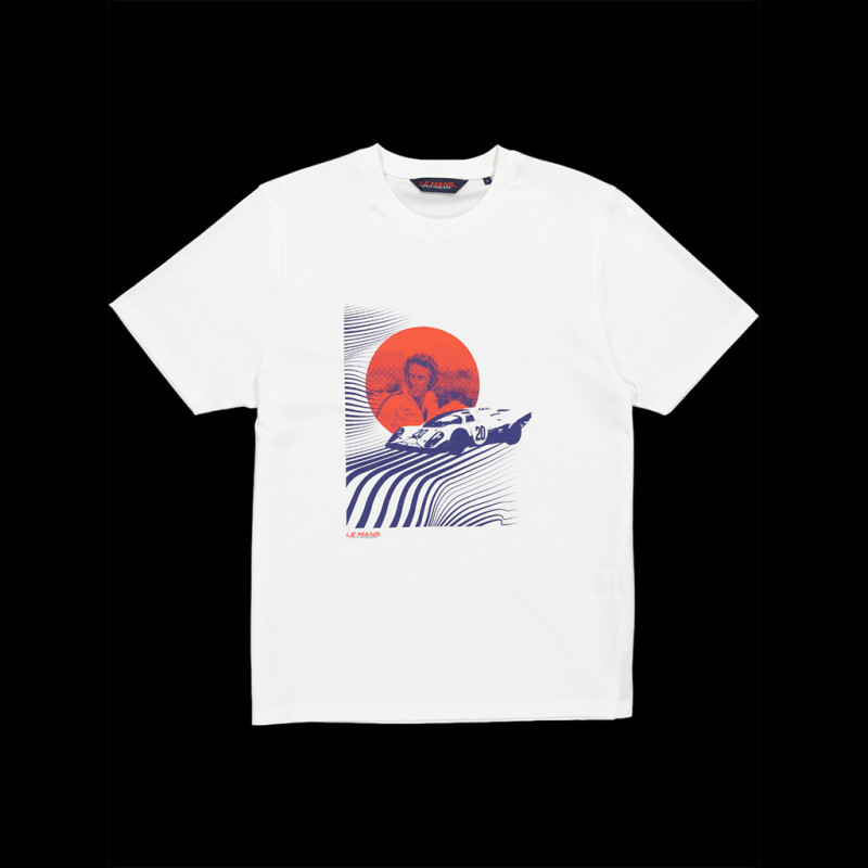 Steve McQueen T-shirt 24h Le Mans 917K n° 20 White SQ251TSM10-000 - men