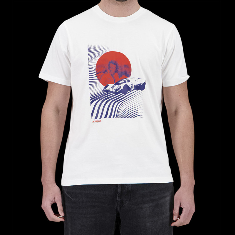 Steve McQueen T-shirt 24h Le Mans 917K n° 20 White SQ251TSM10-000 - men