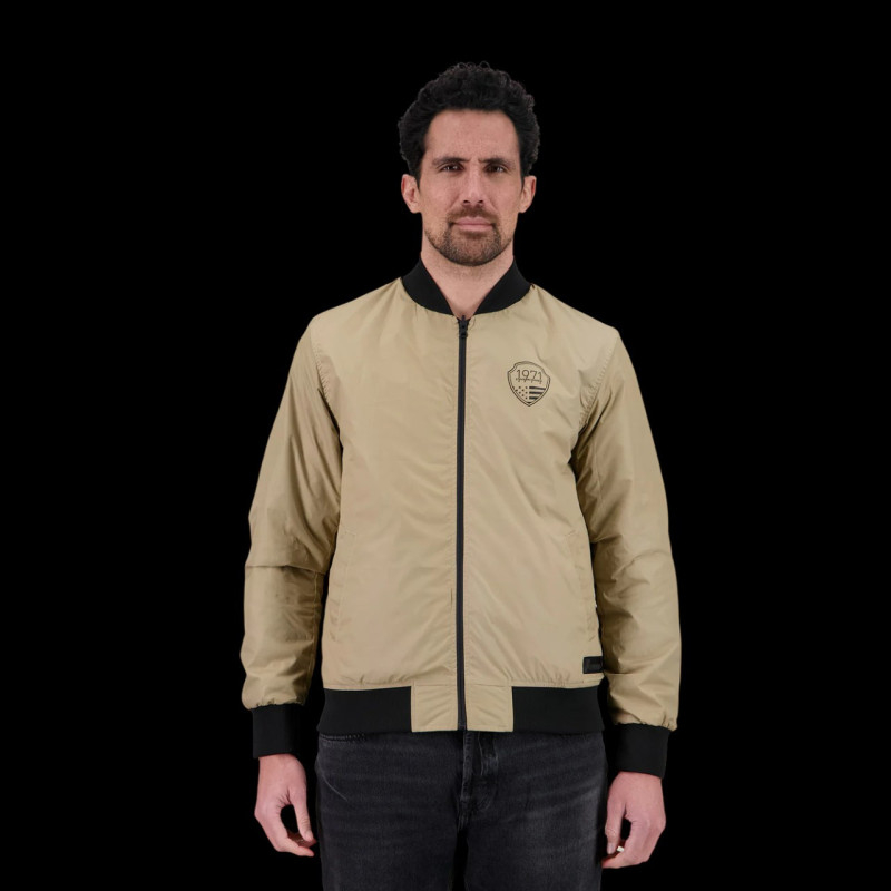 Steve McQueen Jacket 24h Le Mans Reversible Bomber Speed Black / Beige ...