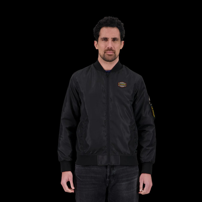 Steve McQueen Jacket 24h Le Mans Reversible Bomber Speed Black / Beige ...