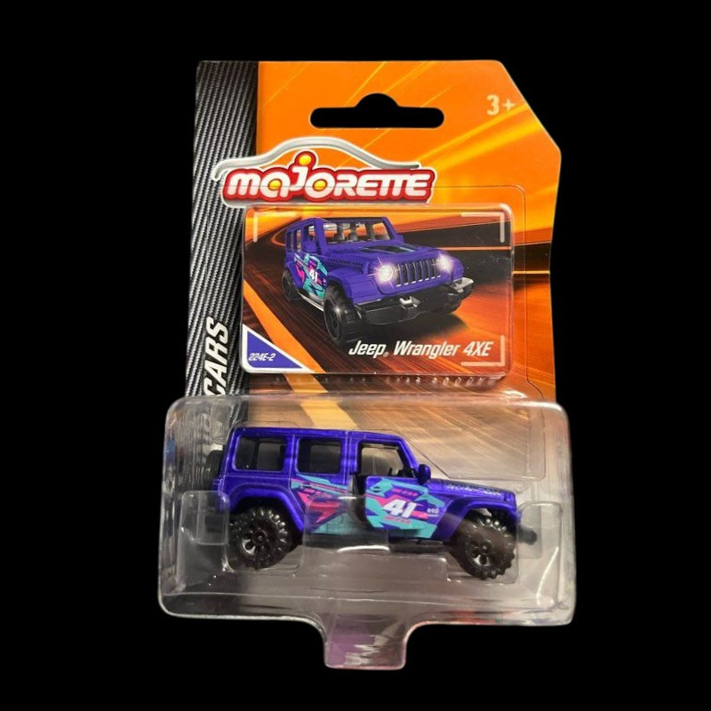 Jeep Wrangler 4XE 224E-2 Violet Racing Cars 1/59 Majorette 212084009