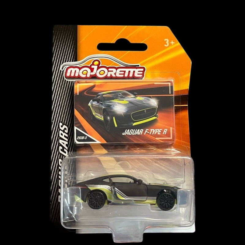 Jaguar F-Type R 293B-5 Black / Green Racing Cars 1/59 Majorette 212084009