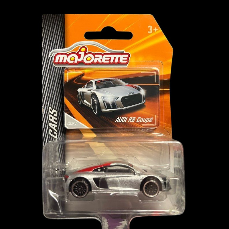 Audi R8 Coupé 237F-1 Grey / Red Racing Cars 1/59 Majorette 212084009