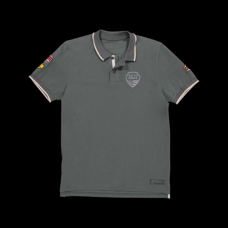 Steve McQueen Poloshirt 24h Le Mans Speed Grey SQ251POM06-105 - men