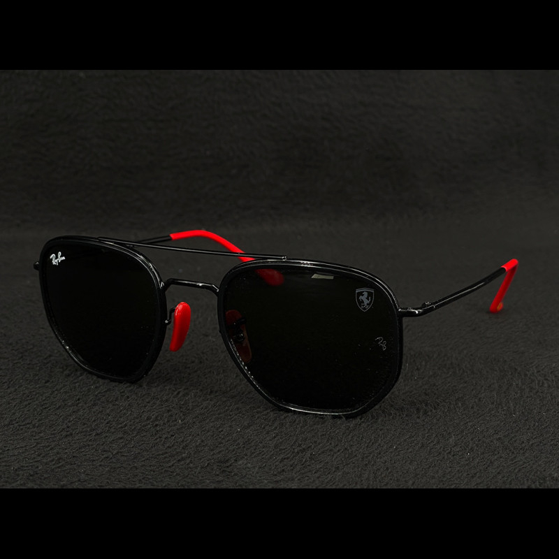 Ferrari Sunglasses Ray-Ban F1 Team Leclerc / Hamilton Black / Red L7950
