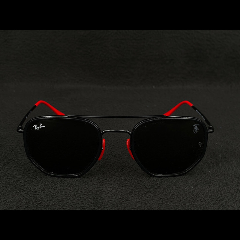 Ferrari Sunglasses Ray-Ban F1 Team Leclerc / Hamilton Black / Red L7950