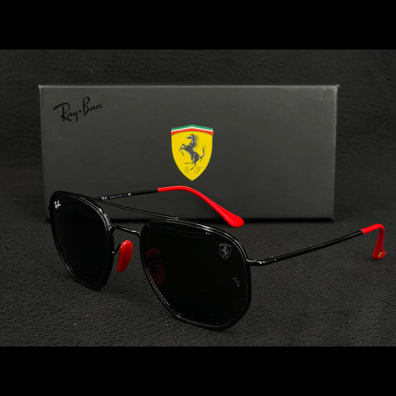 Lunettes de Soleil Ferrari x Ray-Ban F1 Team Leclerc / Hamilton Noir ...