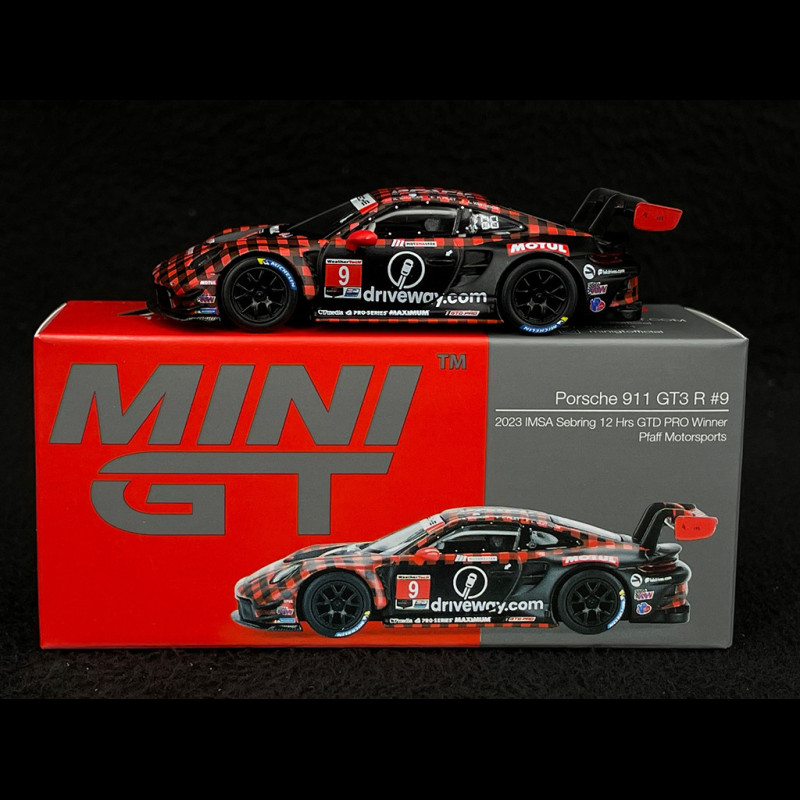 Porsche 911 GT3 R Type 922 n° 9 Winner 12h Sebring 2023 1/64 Mini GT ...