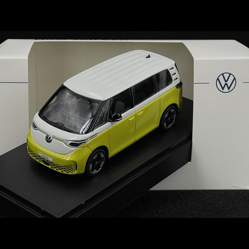 Volkswagen VW ID.Buzz Minibus 2023 Jaune Lime / Blanc Candy 1/43 iScale ...