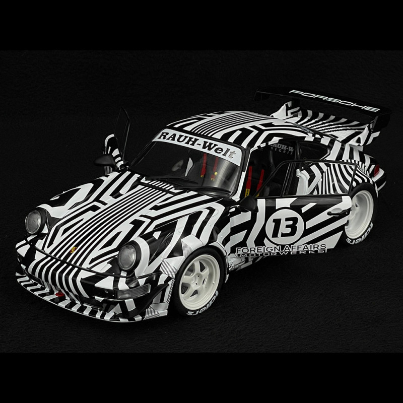 Porsche 911 RWB Type 964 The Zebra Camouflage 2022 Black / White 1/18 Solido S1807513