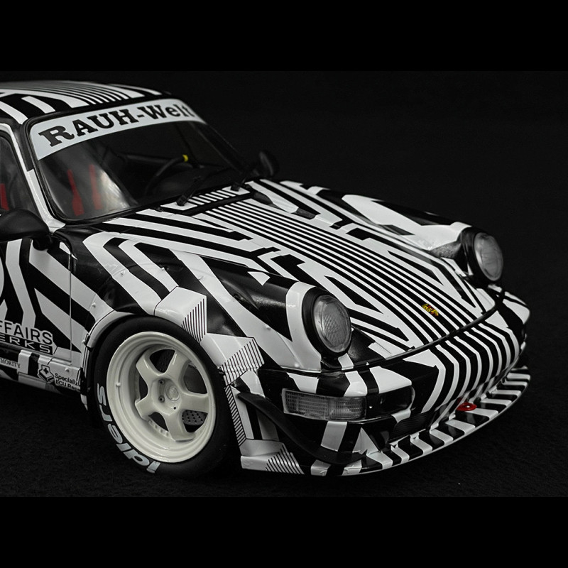 Porsche 911 RWB Type 964 The Zebra Camouflage 2022 Noir / Blanc 1/18 Solido S1807513