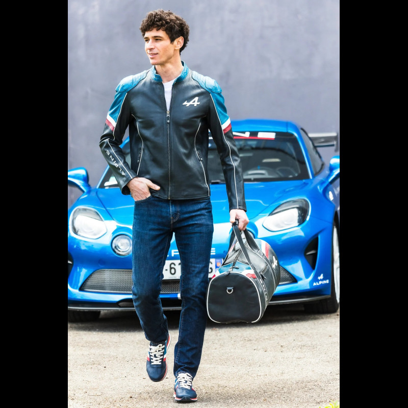 Alpine Leather Jacket A424 Navy 27680-1000 - men
