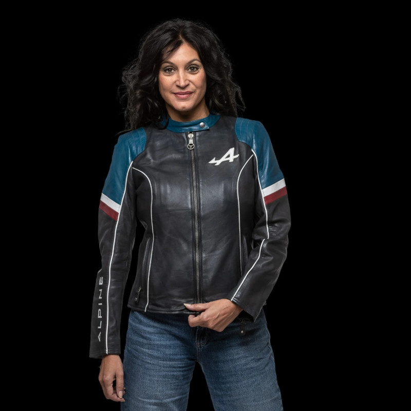 Alpine Leather Jacket A424 Navy 27681-1000 - women