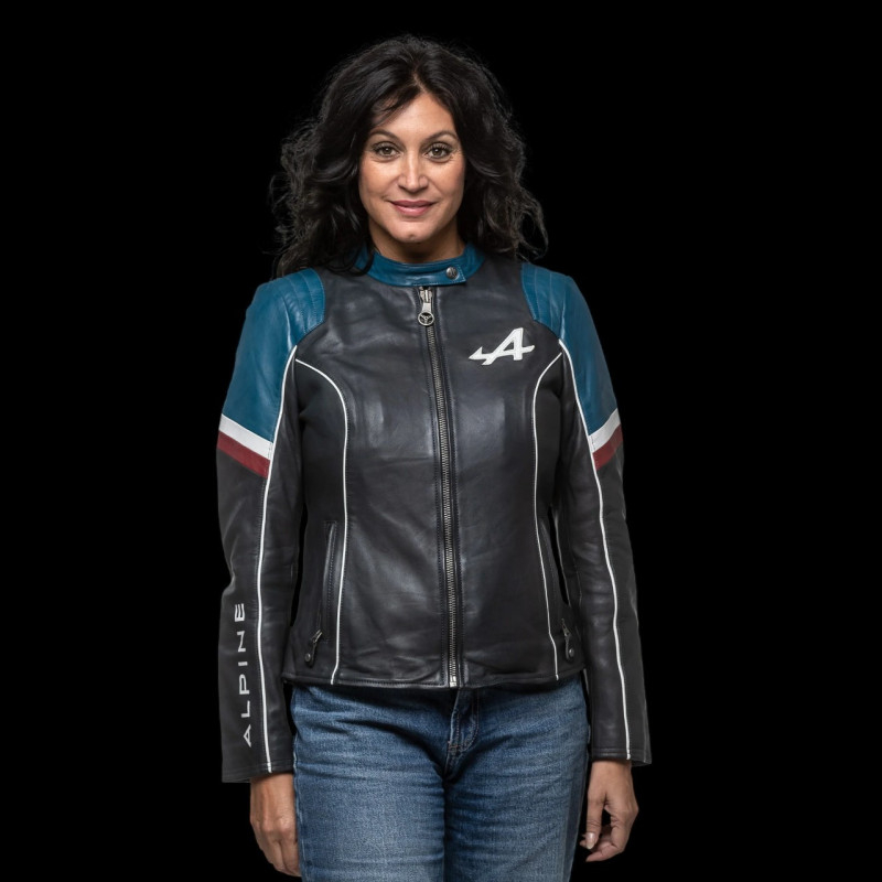 Alpine Leather Jacket A424 Navy 27681-1000 - women