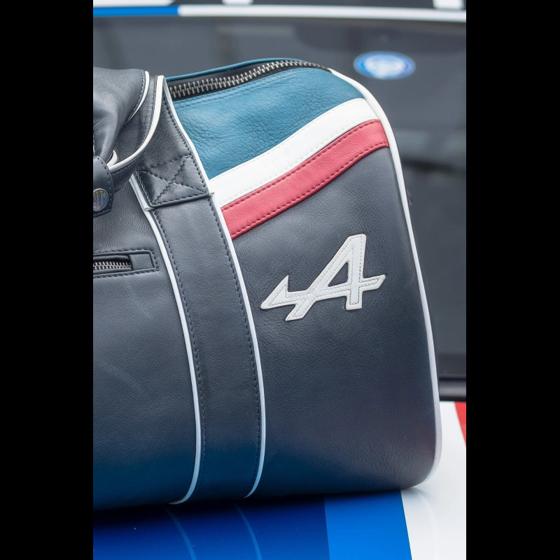 Sport Bag Leather Alpine A424 Navy Blue 27682-1000