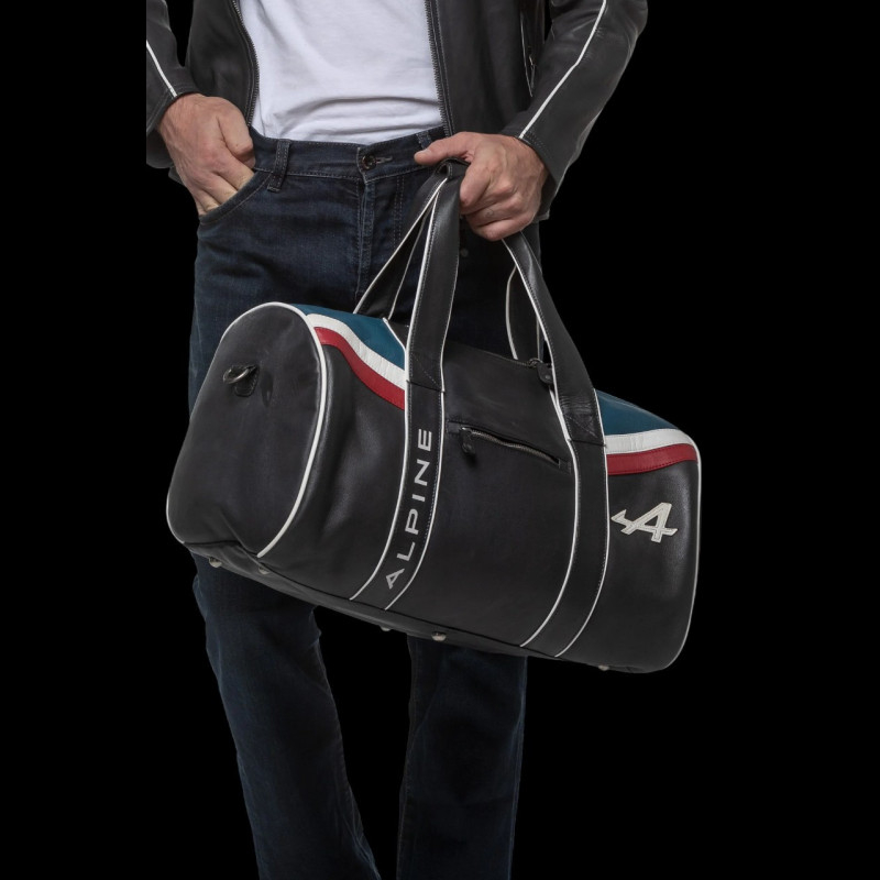 Sport Bag Leather Alpine A424 Navy Blue 27682-1000