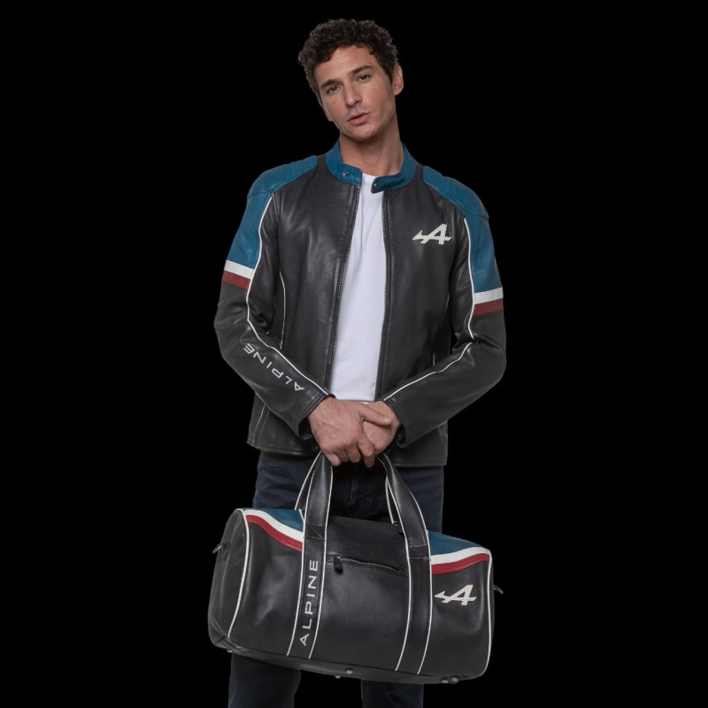 Sport Bag Leather Alpine A424 Navy Blue 27682-1000