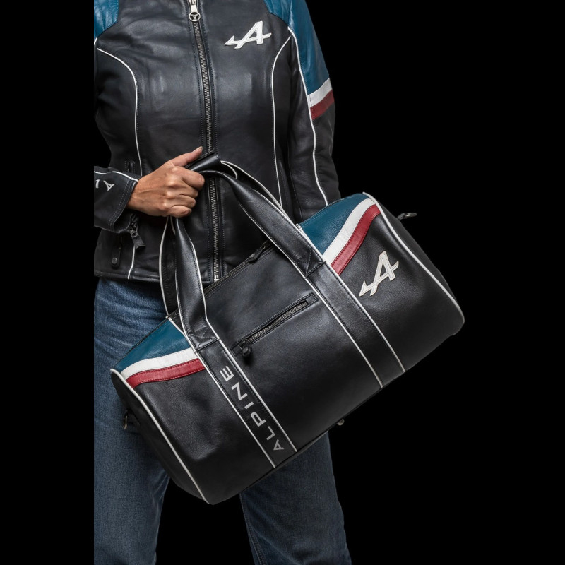 Sport Bag Leather Alpine A424 Navy Blue 27682-1000