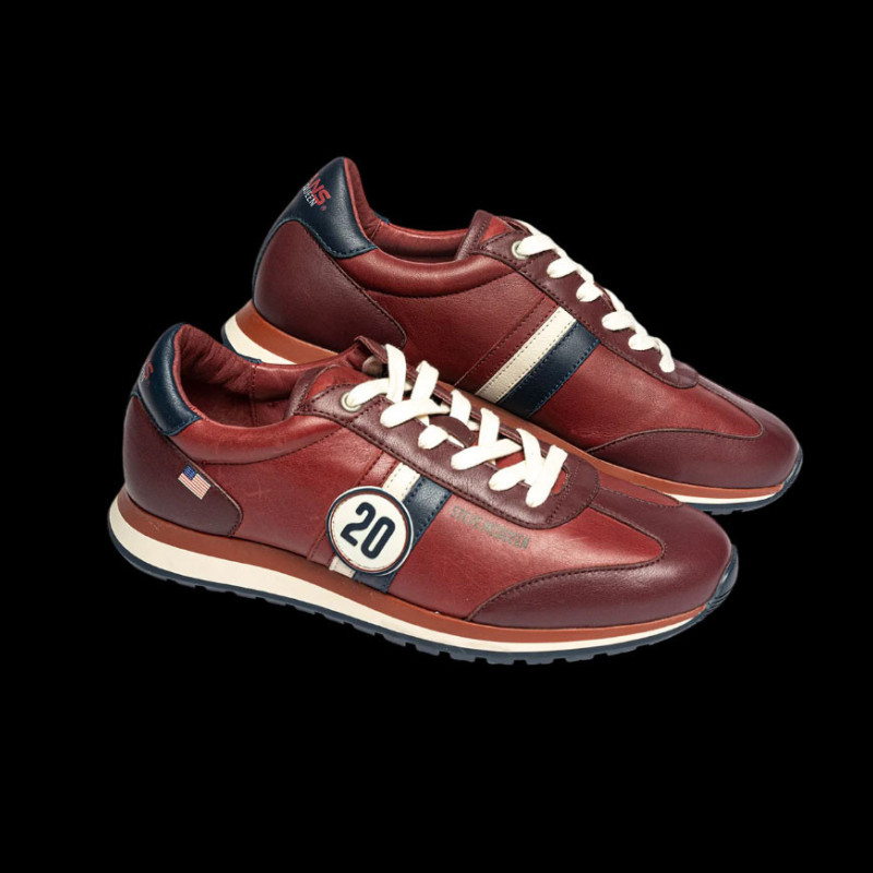 Chaussure Steve McQueen cuir Cool Rouge Foncé - Homme