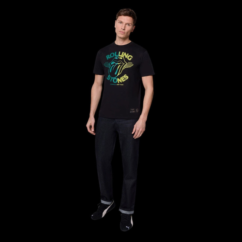 Aston Martin F1 x Rolling Stones Men’s T-Shirt Black 701235917001