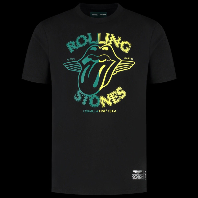 Aston Martin F1 x Rolling Stones Men’s T-Shirt Black 701235917001