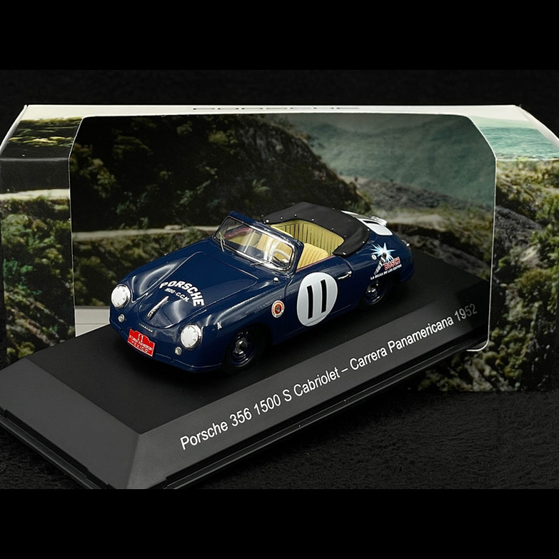Porsche 356 1500 S Cabriolet n° 11 Carrera Panamericana 1952 1:43 Spark ...
