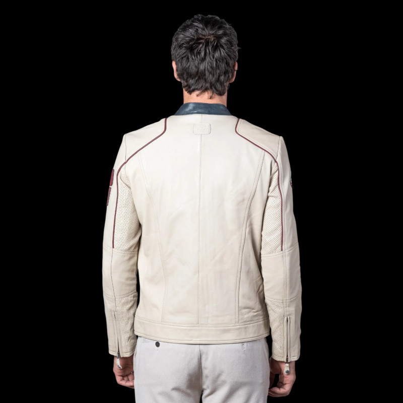 Steve McQueen Lederjacke Liam Ecru Herren – Racing-Stil 1971 ...