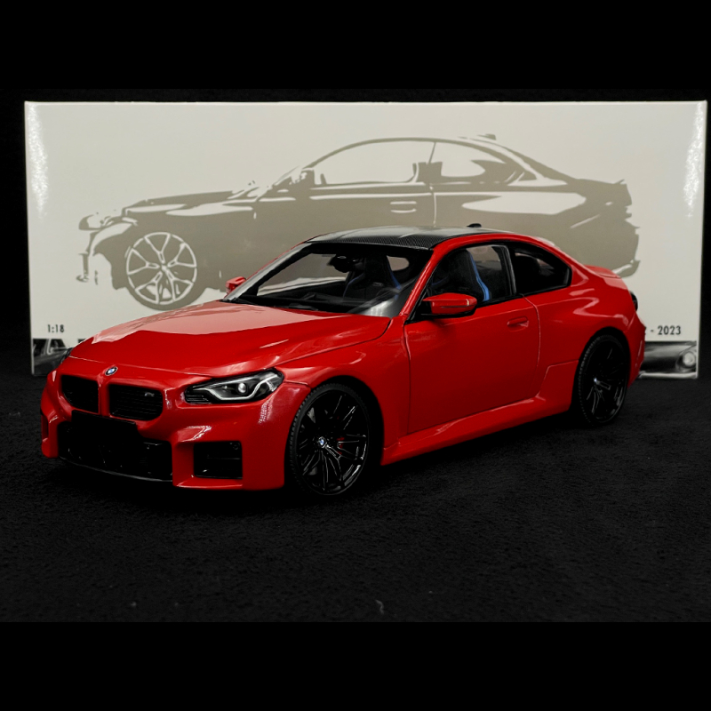 BMW M2 G87 2023 Red Metallic 1:18 Minichamps 110023120