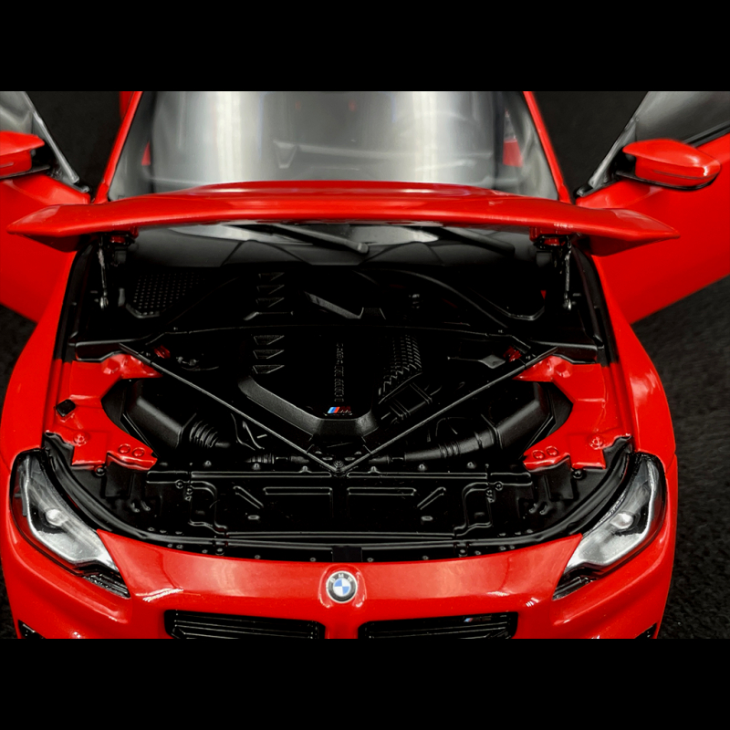 BMW M2 G87 2023 Red Metallic 1:18 Minichamps 110023120