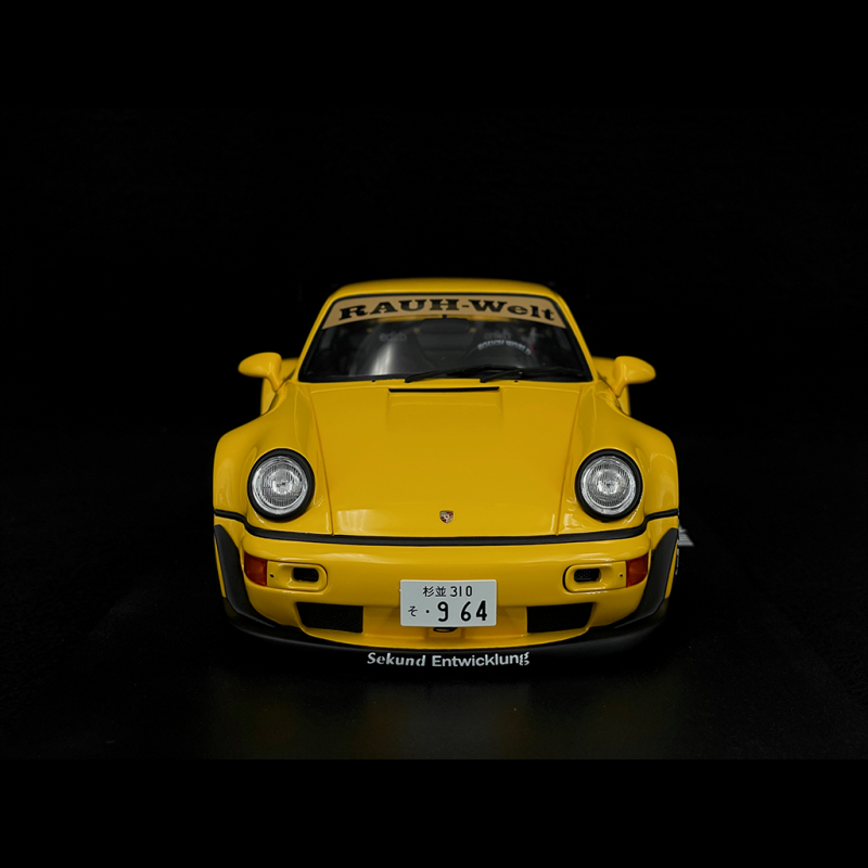 Porsche 911 RWB Qeema Type 964 2024 Yellow 1/18 GT Spirit GT492