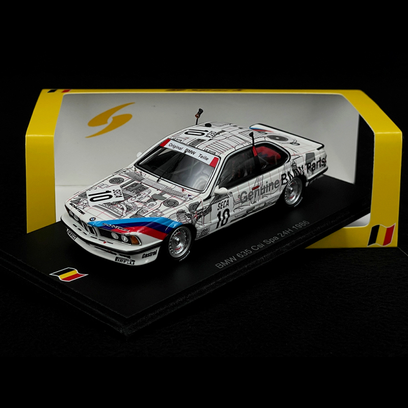 BMW 635 Csi n° 10 3. 24h Spa 1986 1/43 Spark SB667