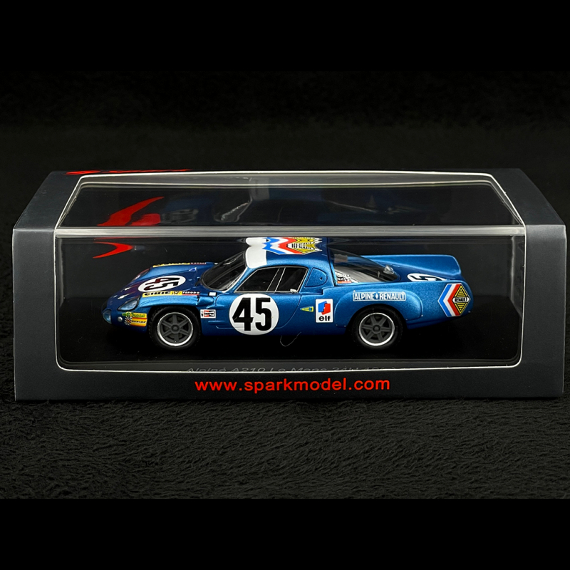 Bob Wollek Alpine A210 n° 45 24h Le Mans 1969 1/43 Spark S5694