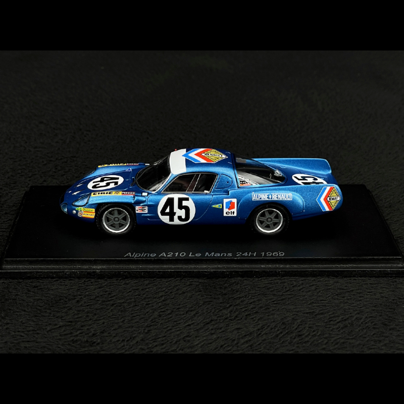 Bob Wollek Alpine A210 n° 45 24h Le Mans 1969 1/43 Spark S5694