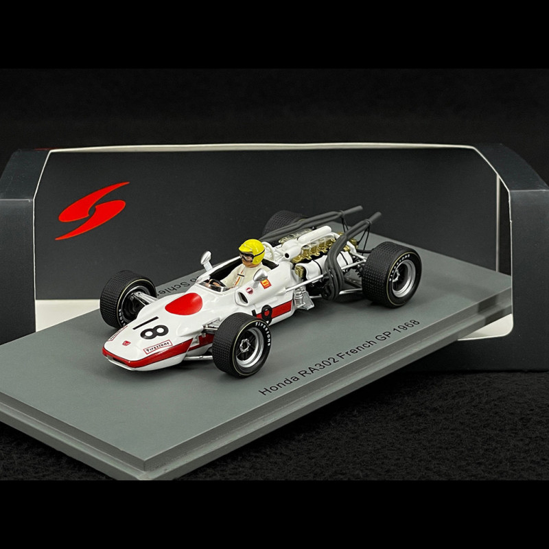 Jo Schlesser Honda RA302 n° 18 GP France F1 1968 Last Race 1/43 Spark S6227