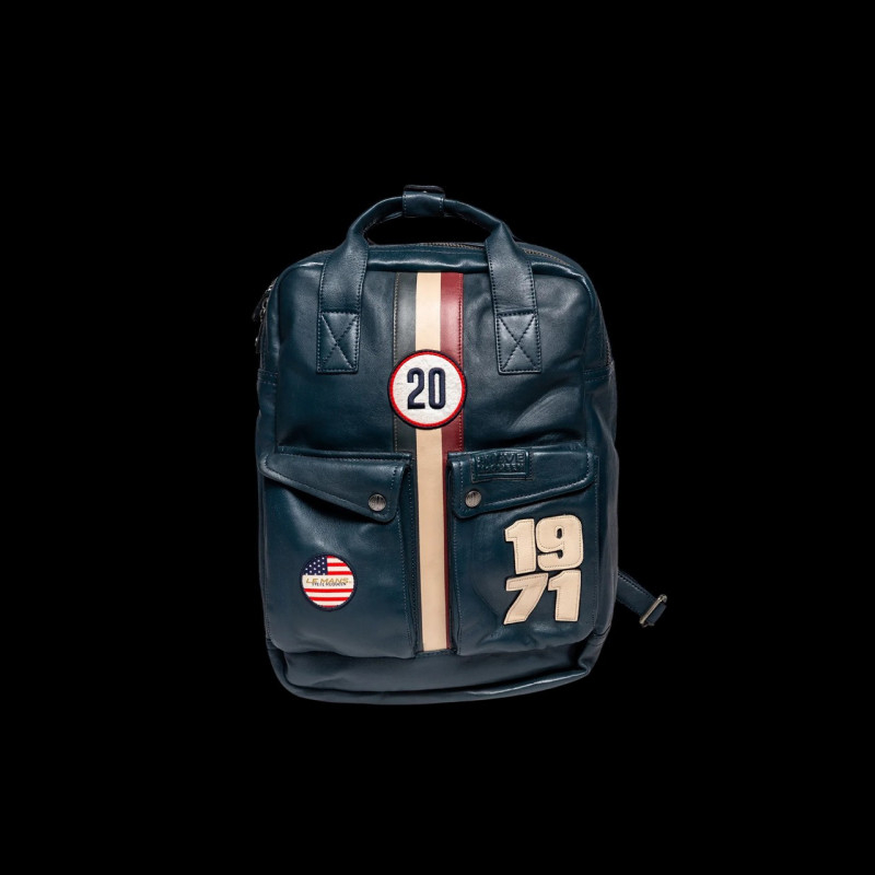 Steve McQueen Rucksack Matt 6 Blau Royal – Racing-Stil 1971 ...