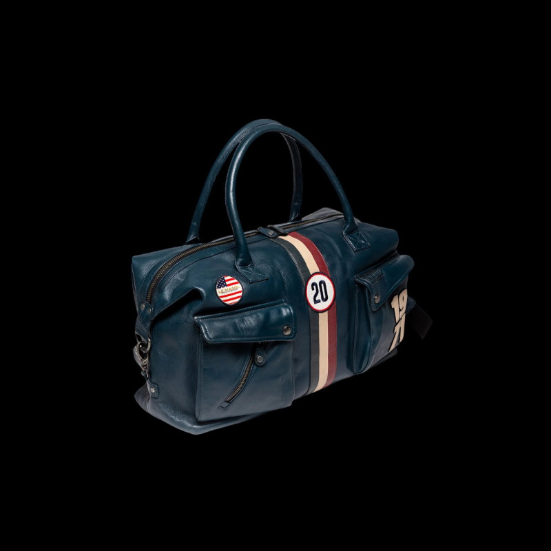 Steve McQueen Ledertasche Nolan 6 48H Königsblau – Racing-Look 1971 ...