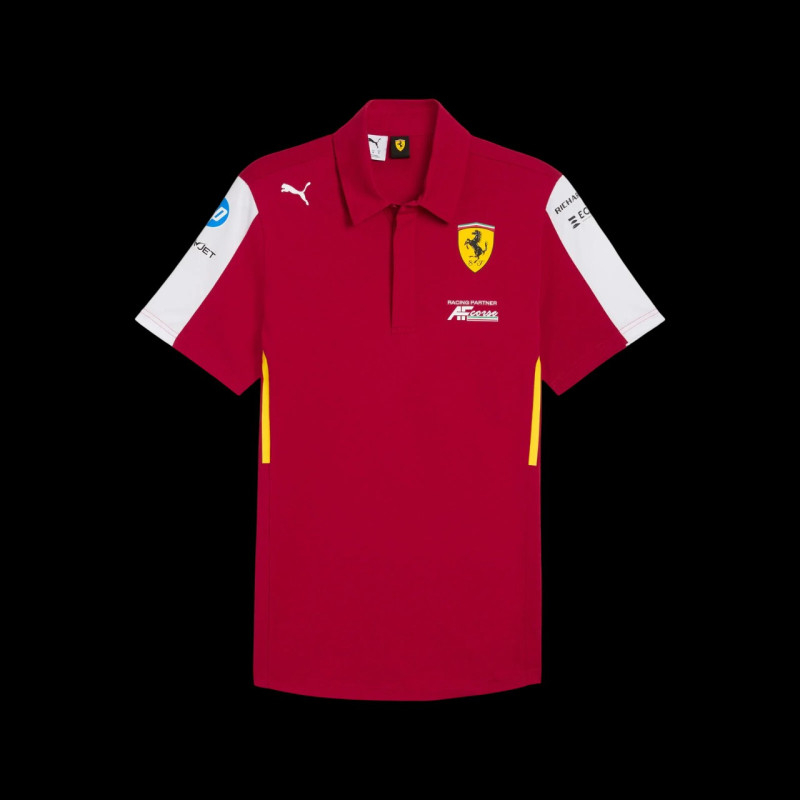 Ferrari Polo Shirt LMH AF Corse Cherry Red – Article ID 701236370-001