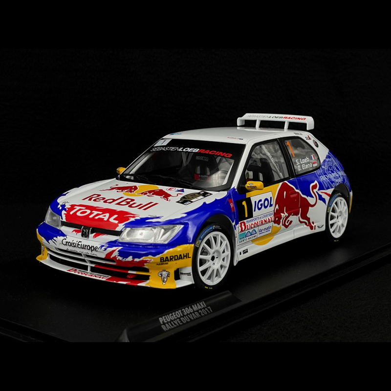Sebastien Loeb Peugeot 306 Maxi n°1 Rallye du Var 2017 1/18 Solido S1808308