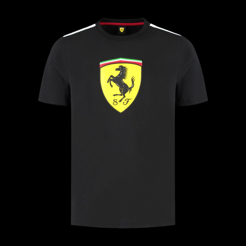 T-shirt Ferrari F1 Puma Écusson Géant Noir Leclerc / Hamilton - Homme ...
