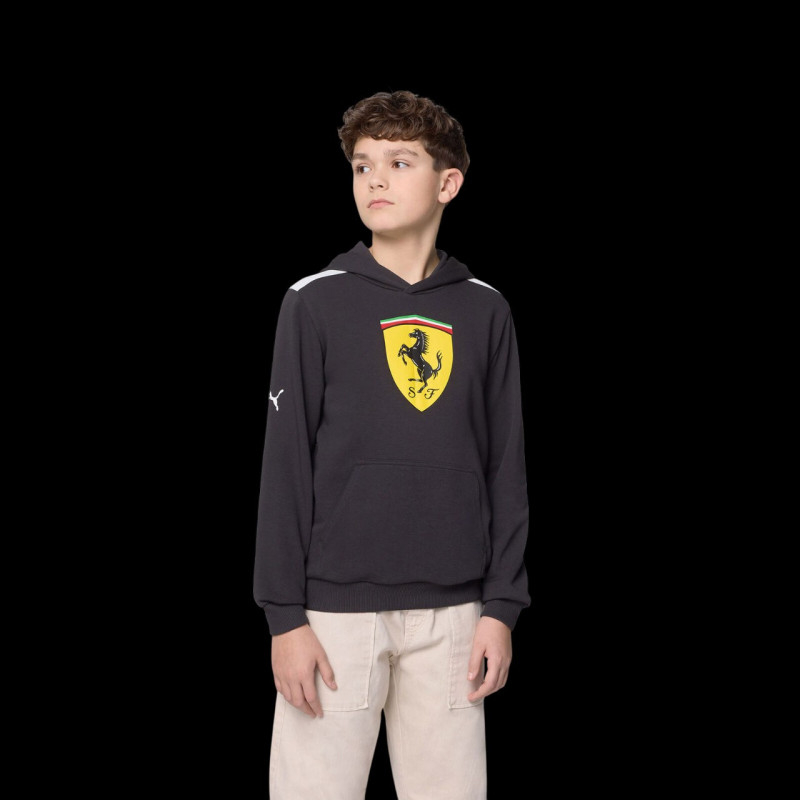 Sweat Ferrari à capuche F1 Puma Écusson Géant Noir Leclerc / Hamilton ...