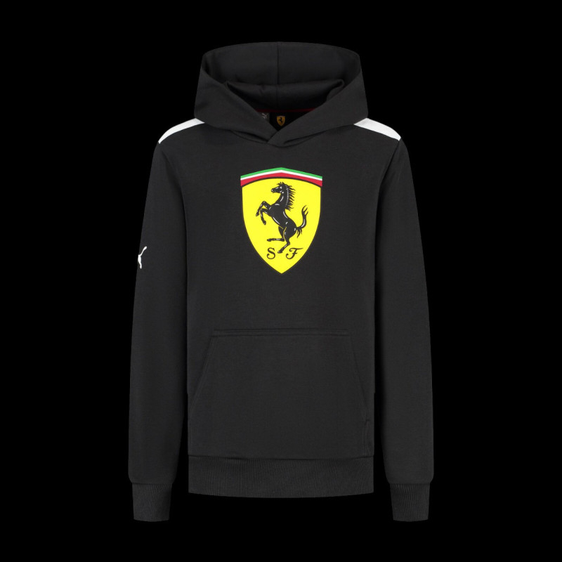 Sweat Ferrari à capuche F1 Puma Écusson Géant Noir Leclerc / Hamilton ...