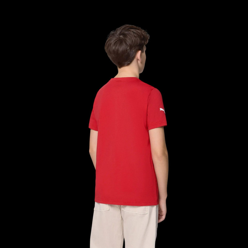 T-shirt Ferrari F1 Puma Écusson Géant Rouge Cerise Leclerc / Hamilton ...