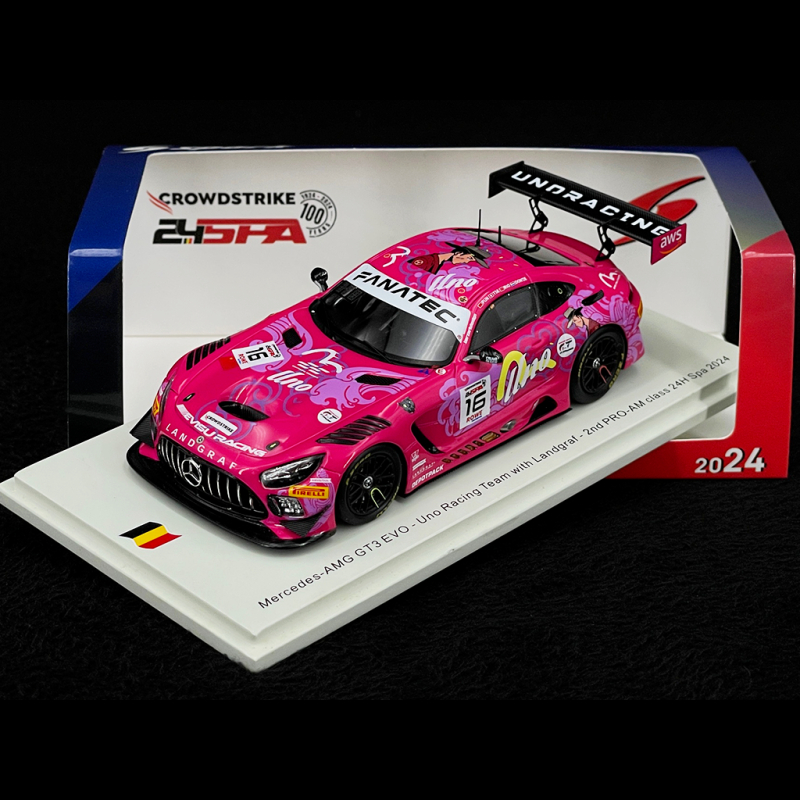 Mercedes-AMG GT3 Evo n°16 24h Spa 2024 1:43 Spark SB811