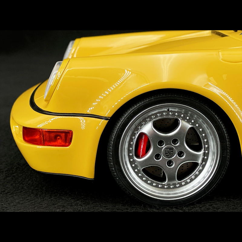 Porsche 911 Turbo S Lightweight Coupé Type 964 1993 Speed Yellow 1:12 ...