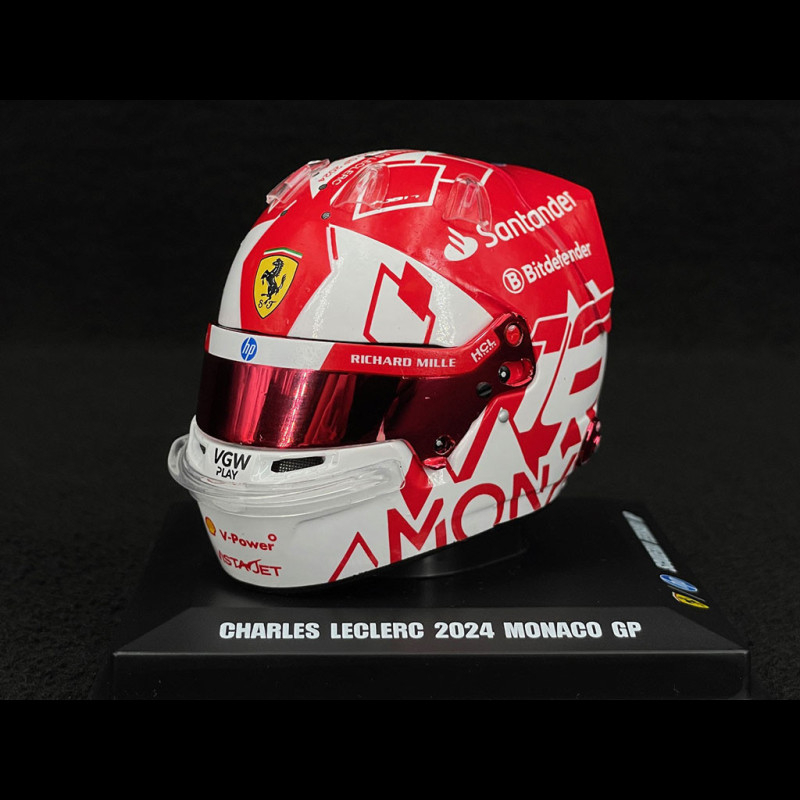 Casque Ferrari n°16 Charles Leclerc Édition Spéciale Vainqueur Monaco ...