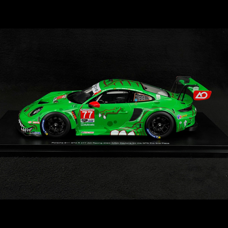 Porsche 911 GT3 R Type 992 n°77 Rexy 2ème Daytona 2024 1/18 Top Speed ...