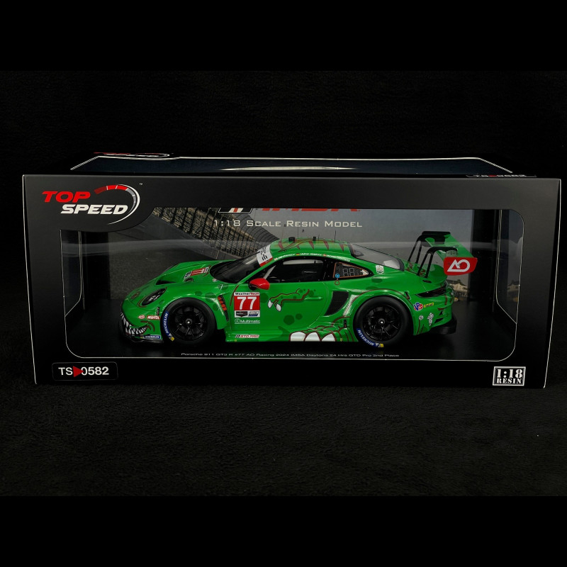 Porsche 911 GT3 R Type 992 n°77 Rexy 2ème Daytona 2024 1/18 Top Speed ...
