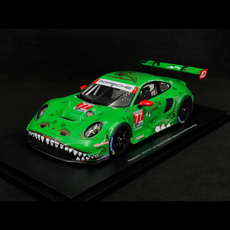 Porsche 911 GT3 R Type 992 n°77 Rexy 2ème Daytona 2024 1/18 Top Speed ...