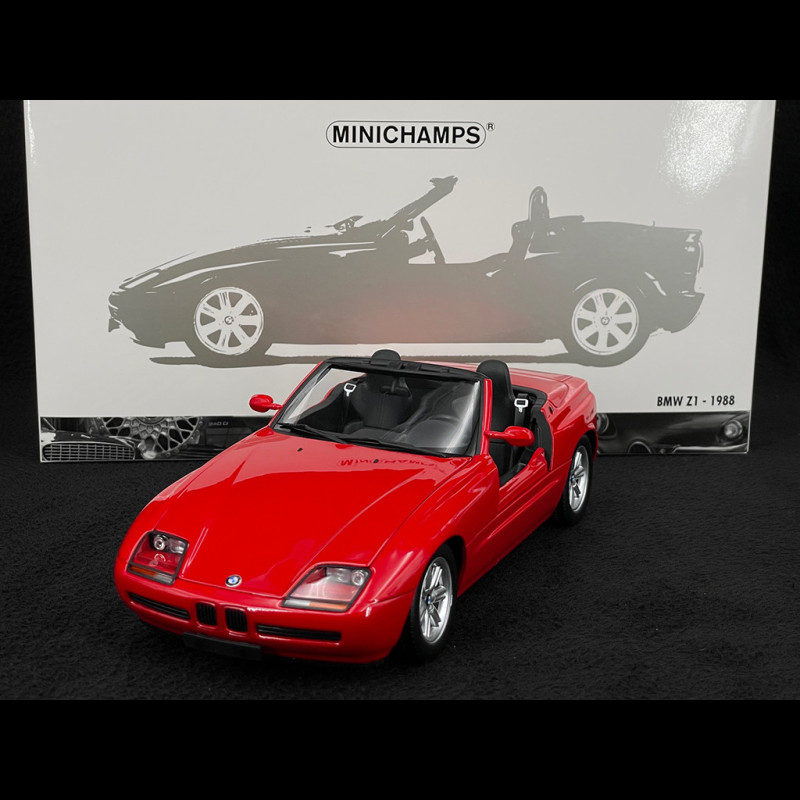 BMW Z1 Spider Cabriolet 1988 Rouge 1/18 Minichamps 180020105